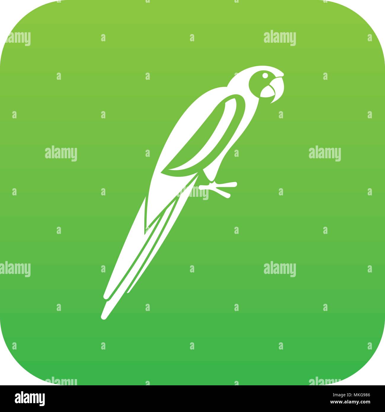 Parrot icon digital green Stock Vector Image & Art - Alamy