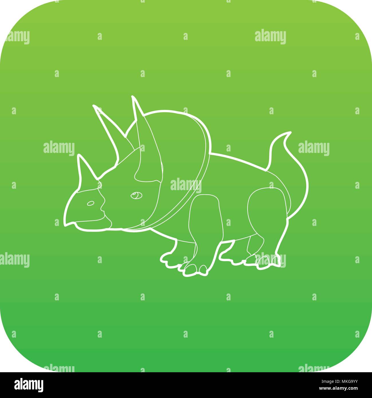 Triceratops Fight Stock Vector Images - Alamy