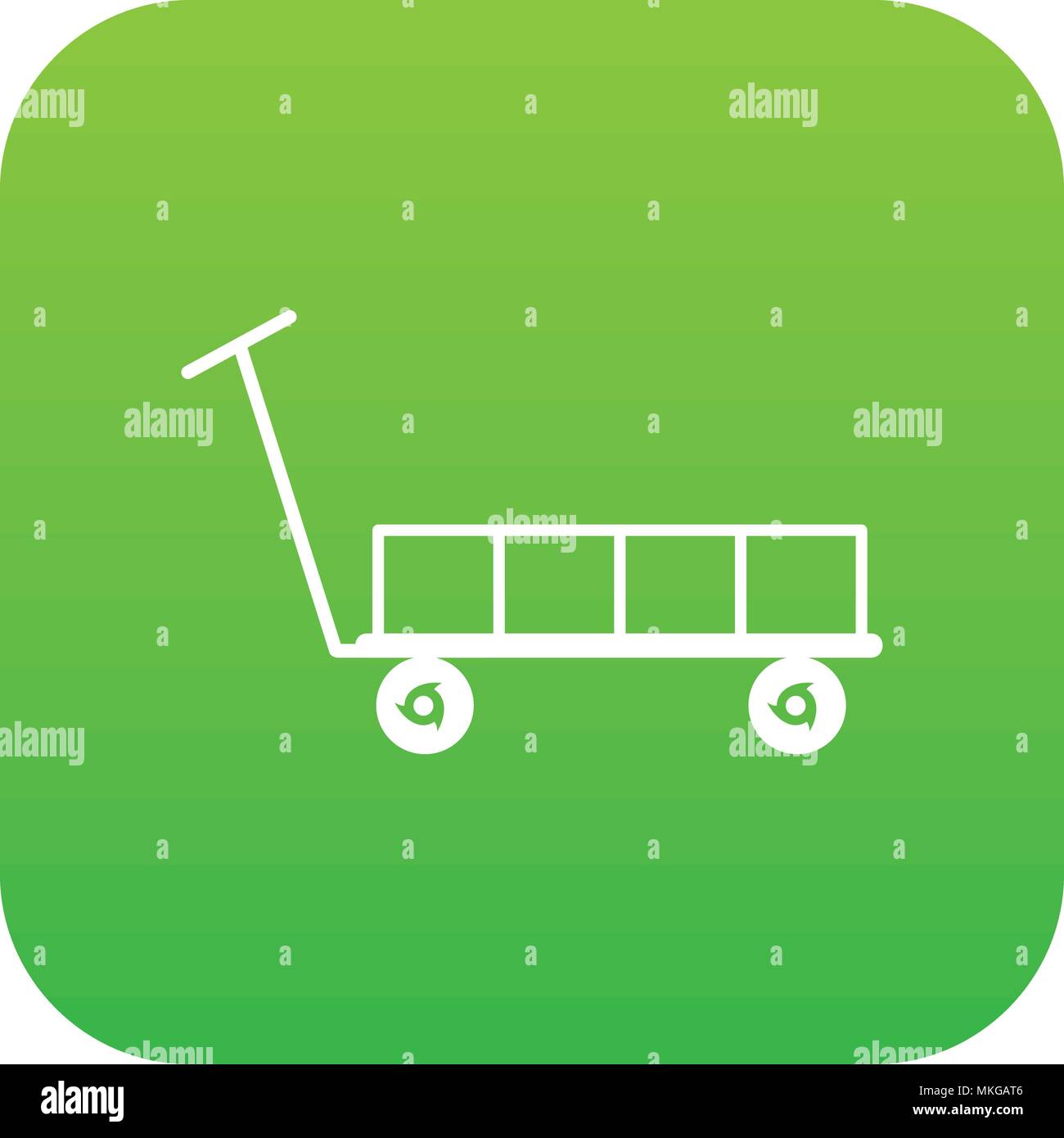 Big trolley icon green vector Stock Vector Image & Art - Alamy