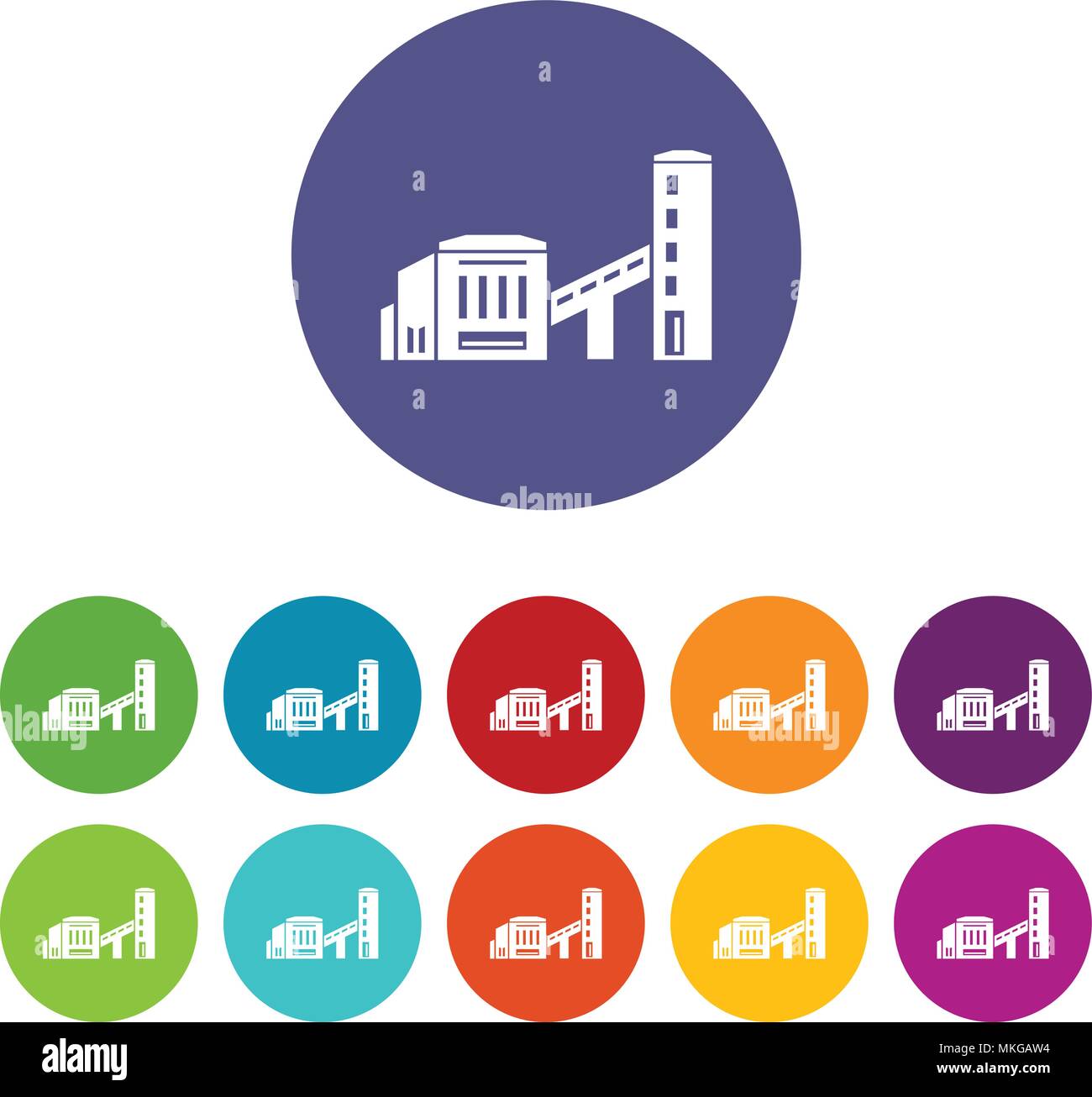 Building plant icon, simple style Stock Vector Image & Art - Alamy