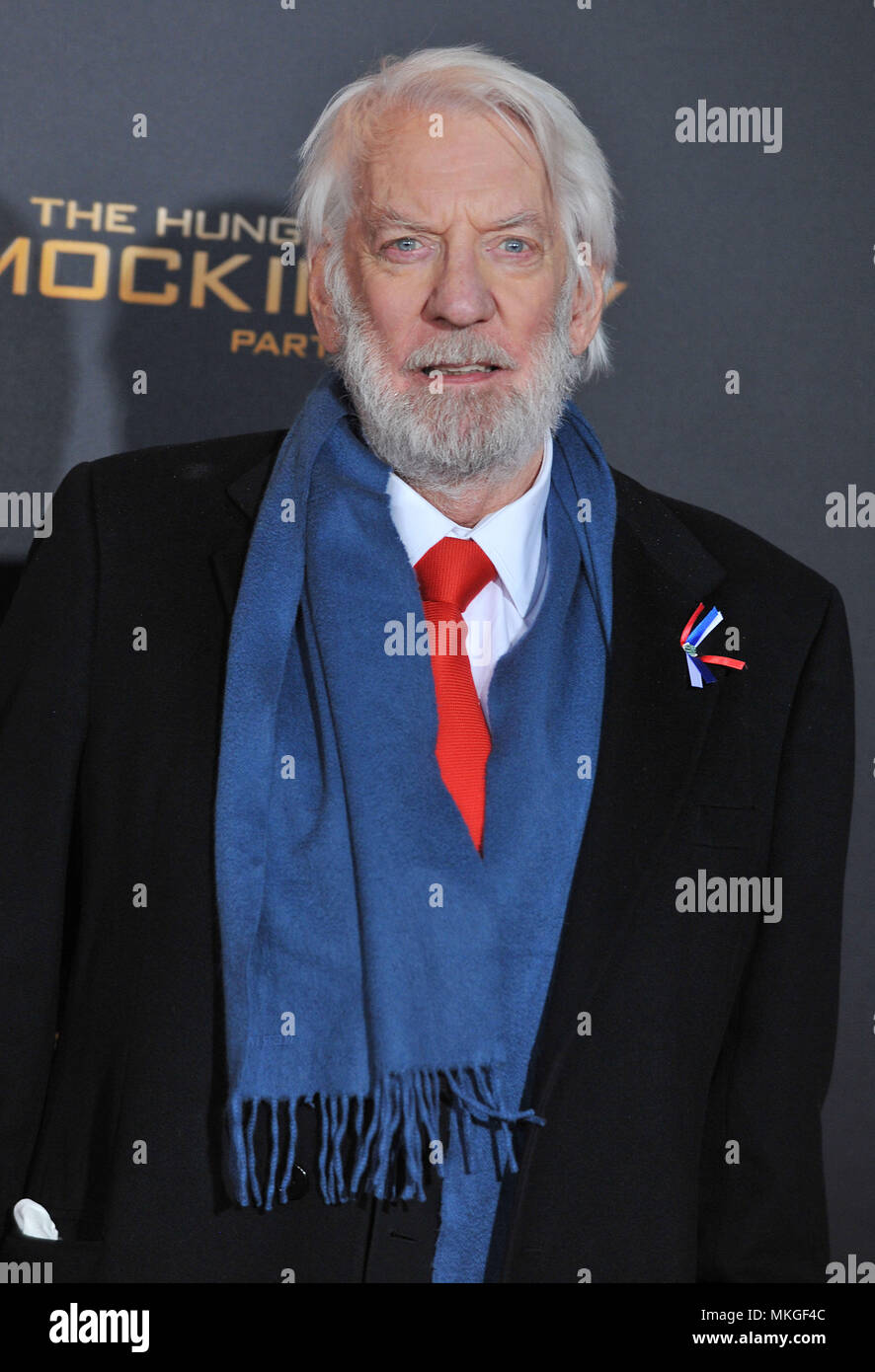 Donald Sutherland 111 at The Hunger Games- Mockingjay - Part 2 at the ...