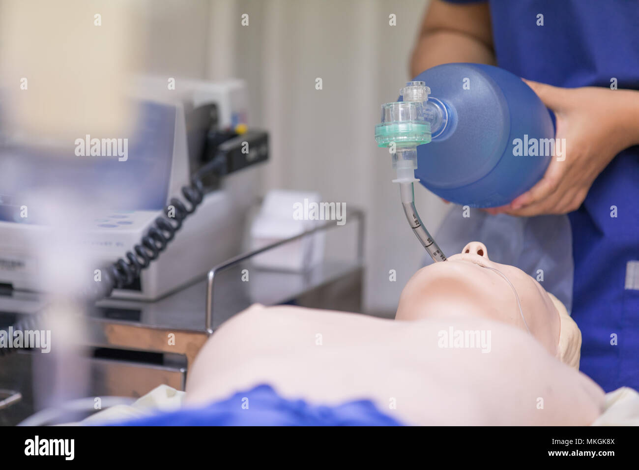 CPR training medical procedure, in the class Stock Photo - Alamy