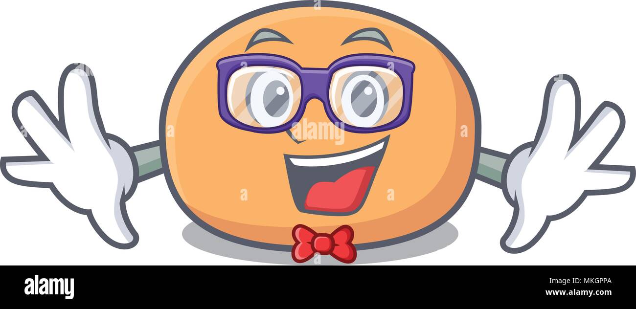 Geek mochi character cartoon style vector illustration Stock Vector ...