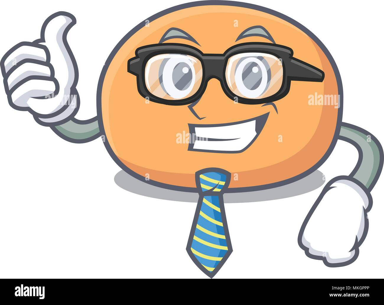 Businessman mochi character cartoon style vector illustration Stock ...