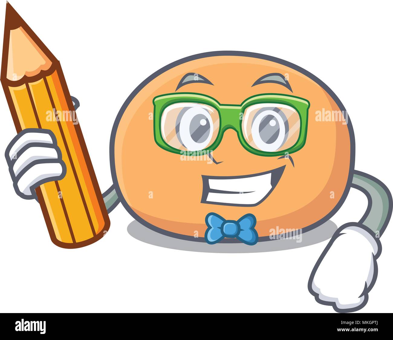 Student mochi character cartoon style vector illustration Stock Vector ...