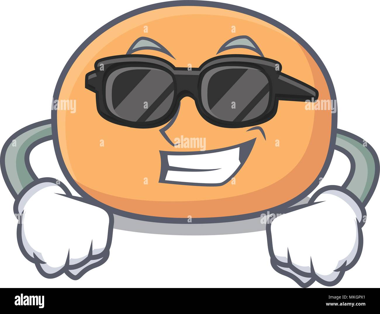 Super cool mochi character cartoon style vector illustration Stock ...