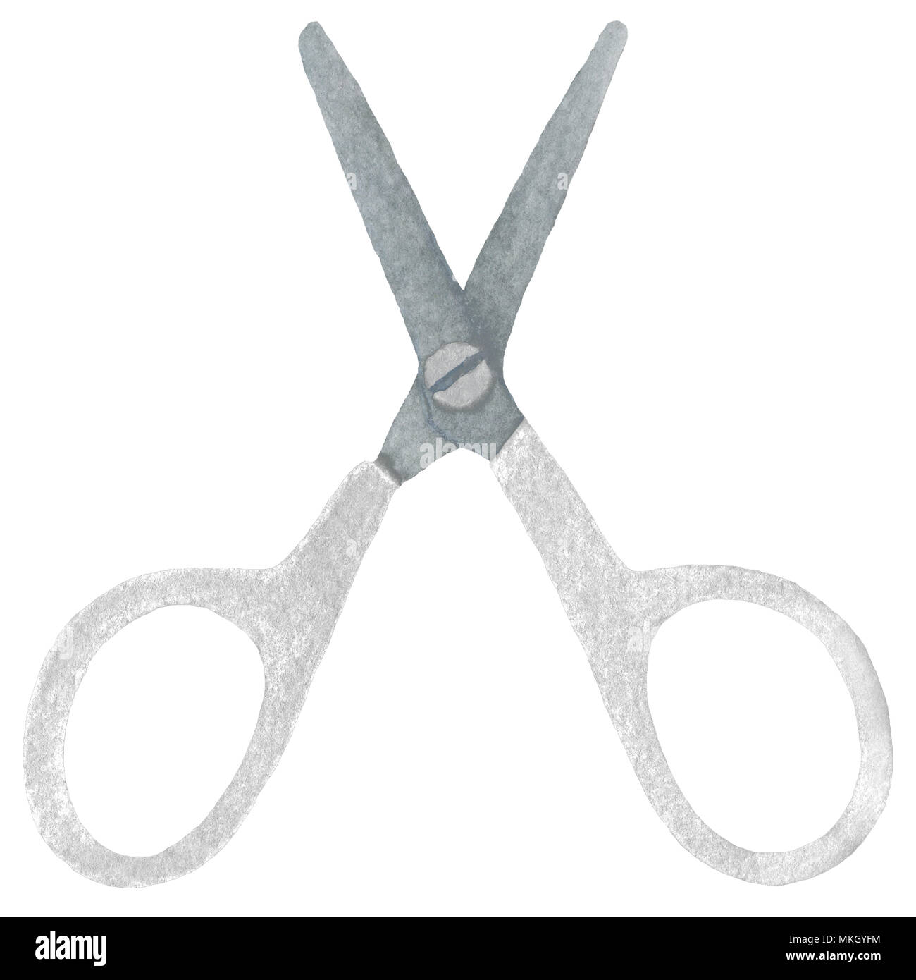 Set of 8 gradient mosaic textured scissors isolated green turquoise ...