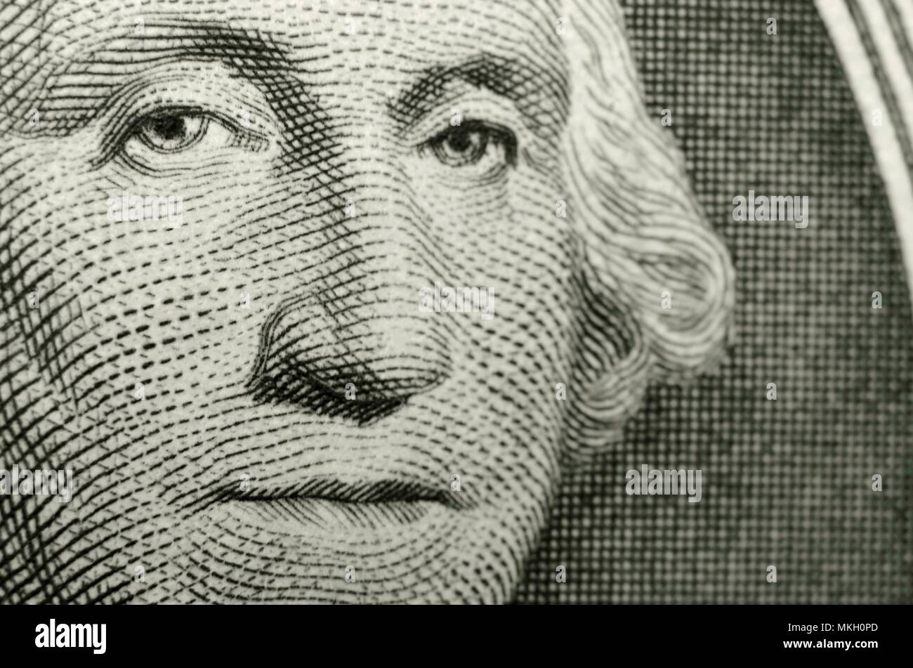 Shallow focus image of United States of America founding father ...