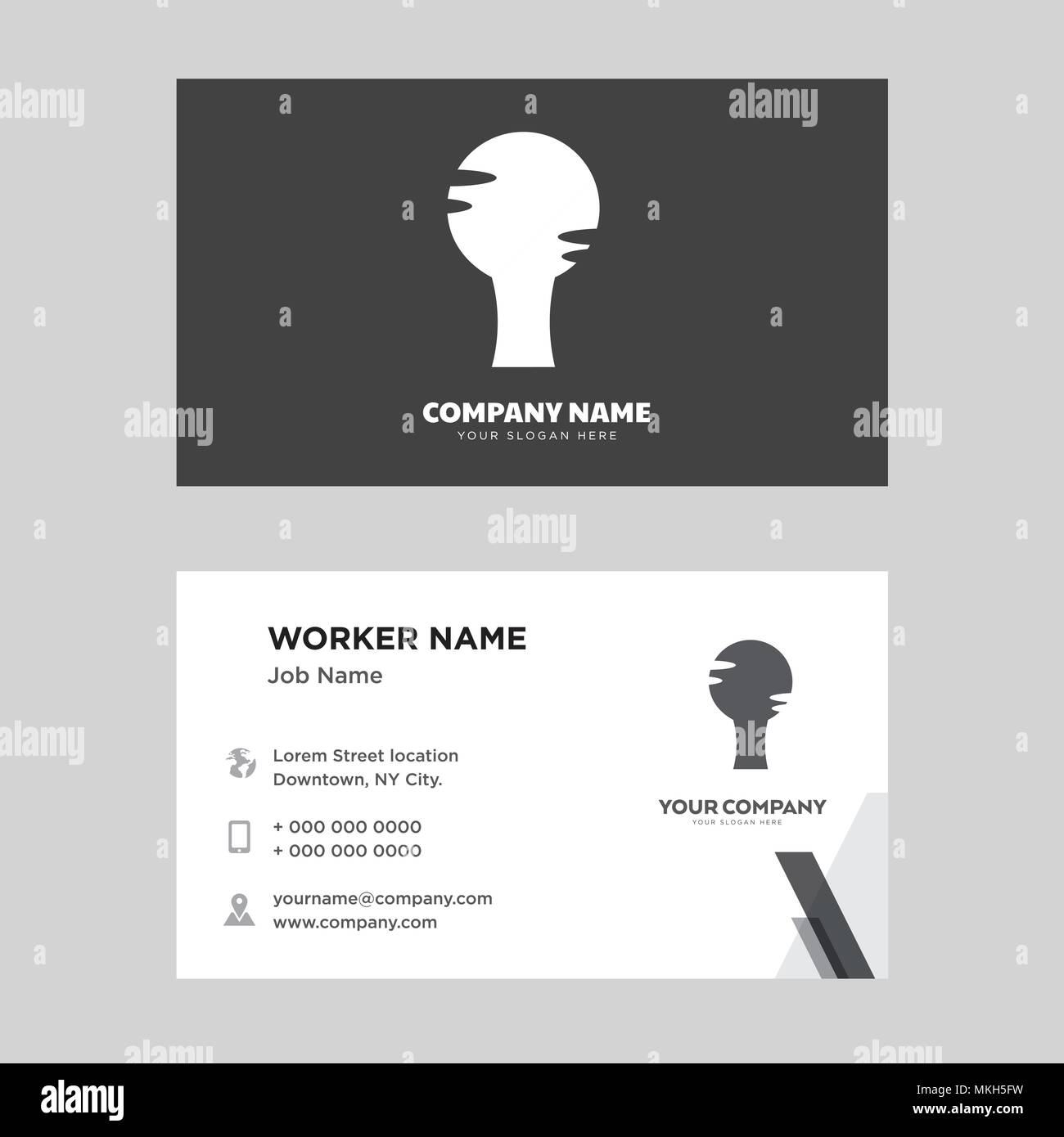 Human Head business card design template, Visiting for your company ...