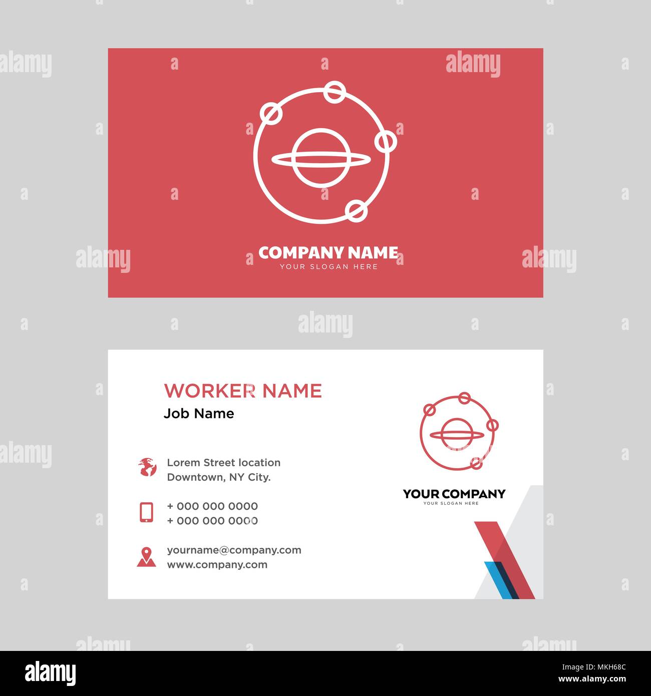 Outer space business card design template, Visiting for your company ...