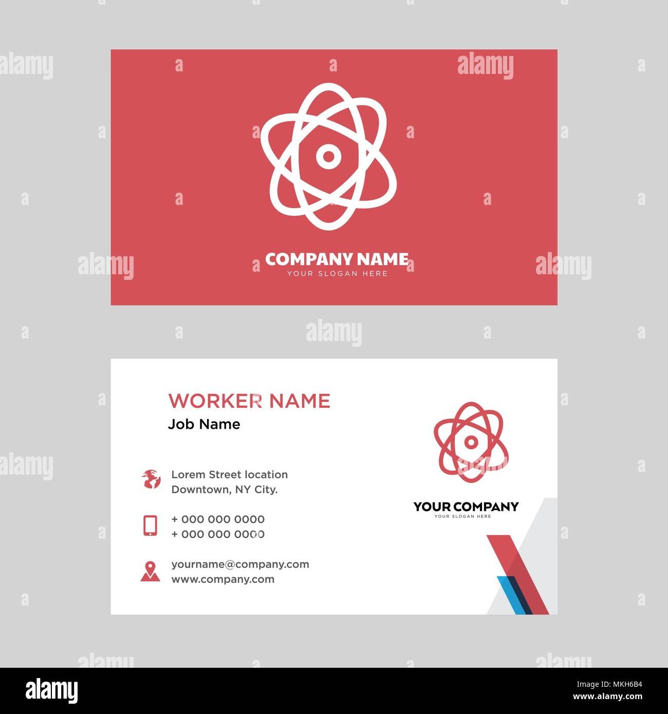 Physics business card design template, Visiting for your company ...