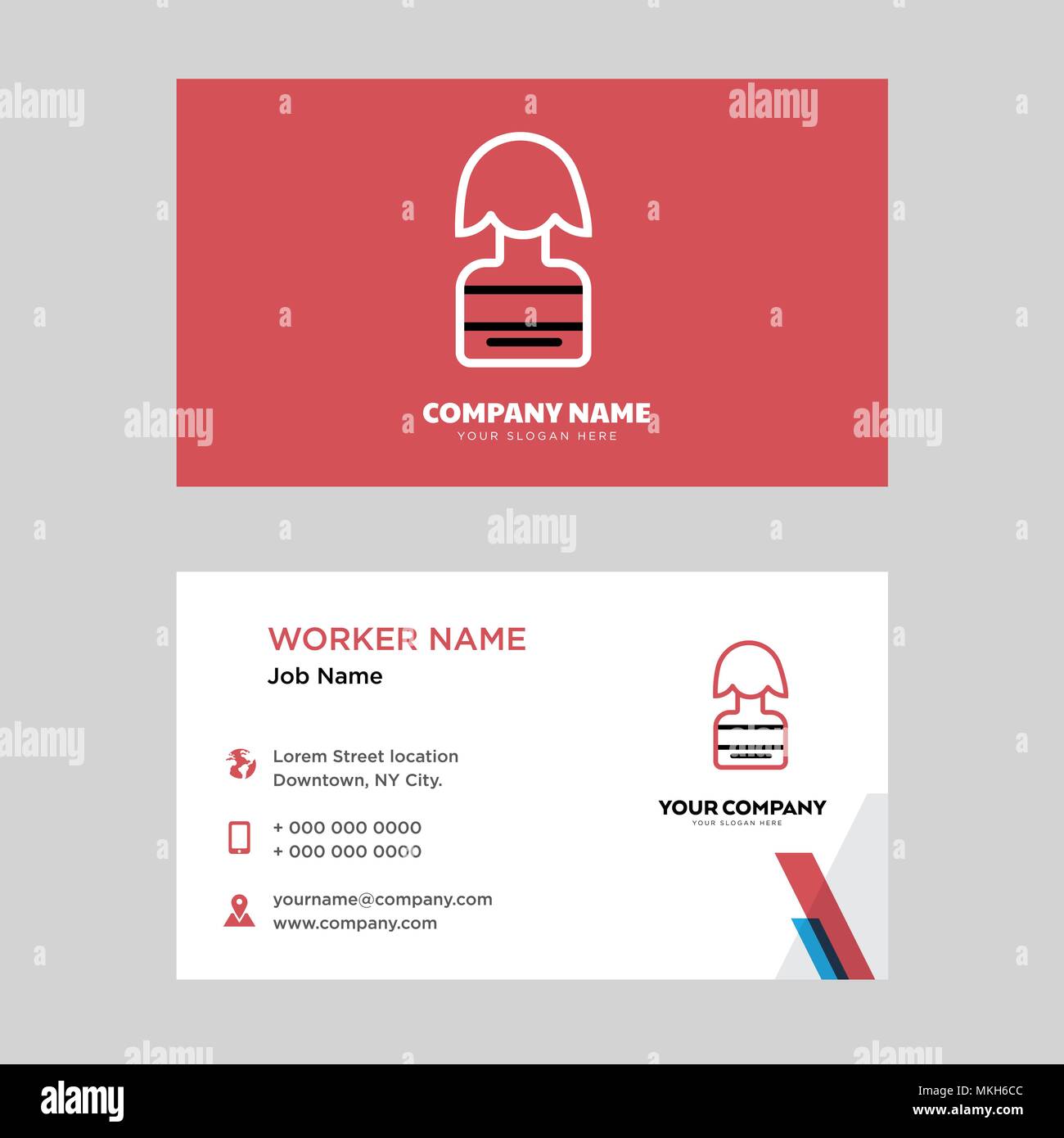 Candidate business card design template, Visiting for your company ...