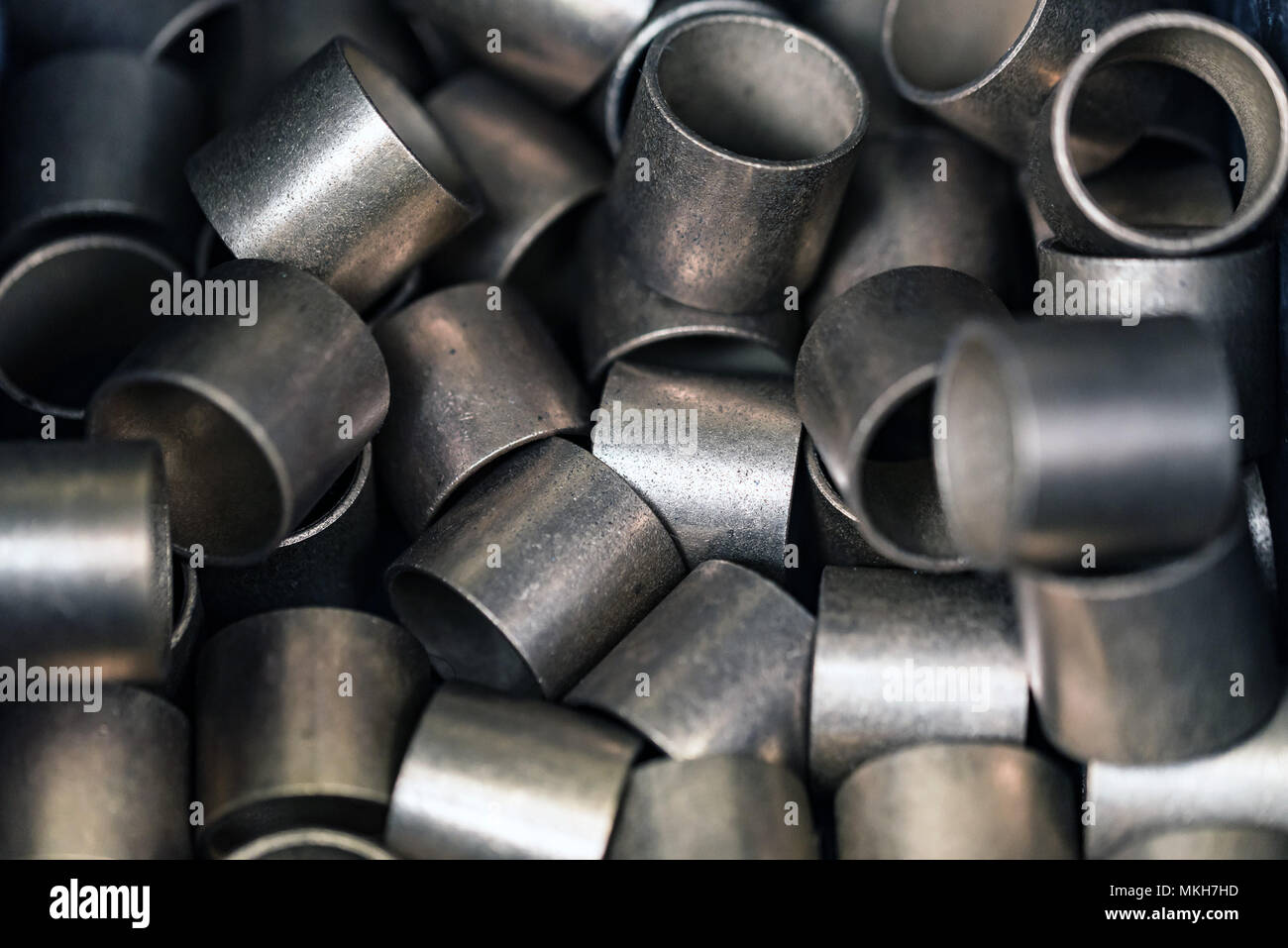 Metal bushes. Abstract industrial background Stock Photo - Alamy