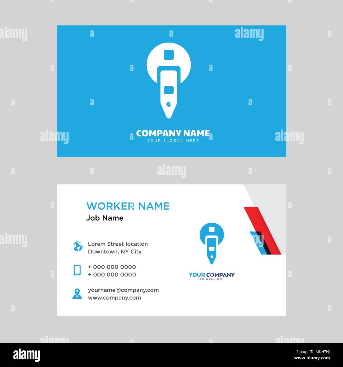 Parking meter business card design template, Visiting for your company ...