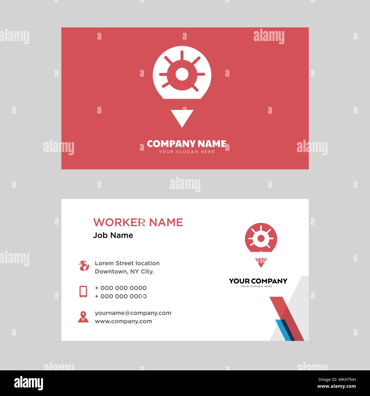 Placeholder business card design template, Visiting for your company ...