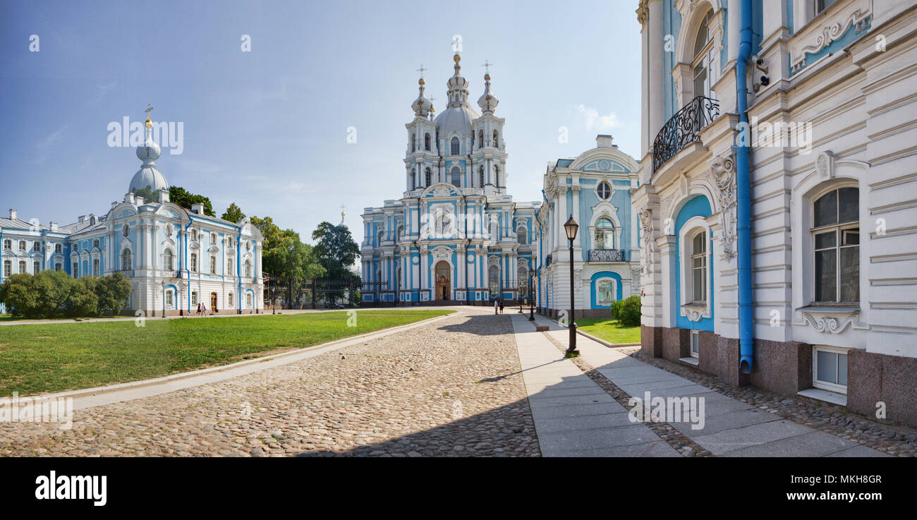 Saint petersburg smolny historical memorial hi-res stock photography ...