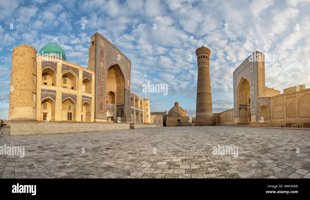 Panoramic view of Poi Kalan - an islamic religious complex located ...