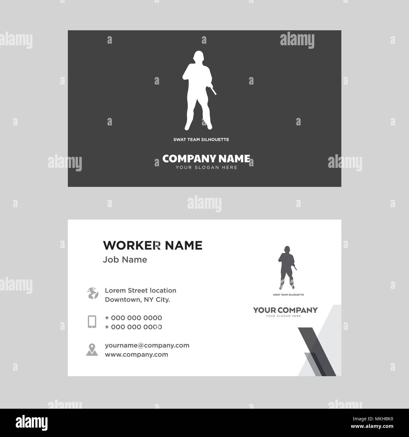 swat team business card design template, Visiting for your company ...