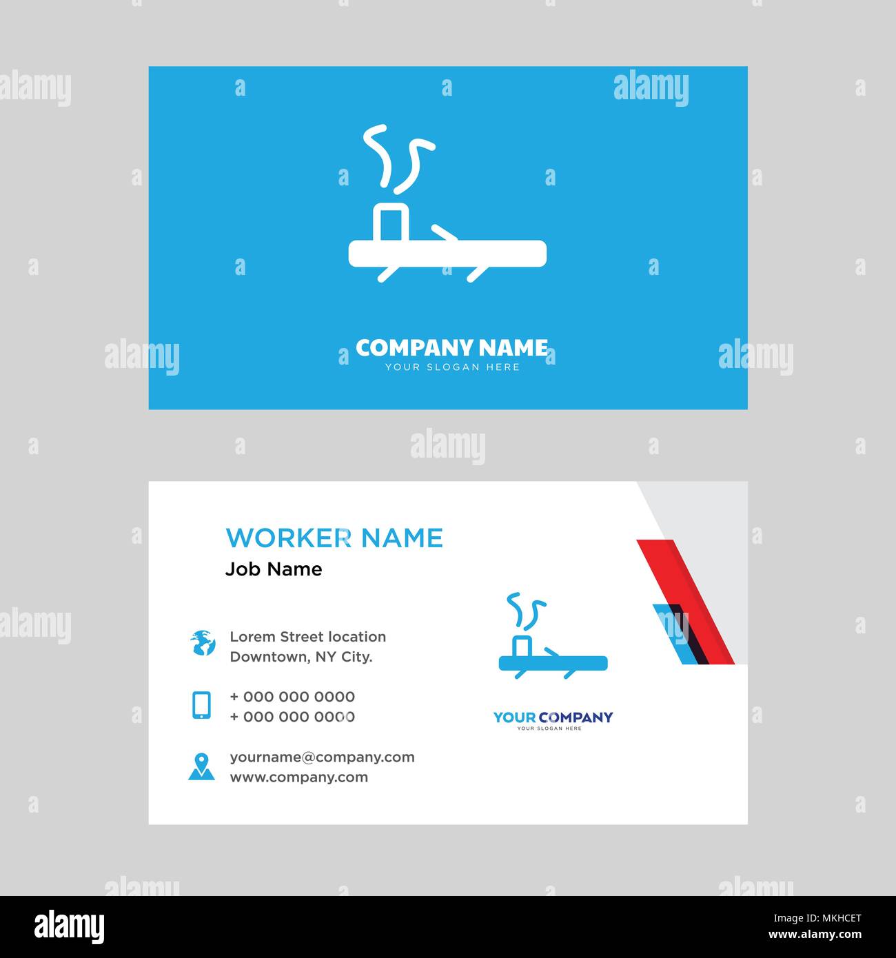 Pipe business card design template, Visiting for your company, Modern ...