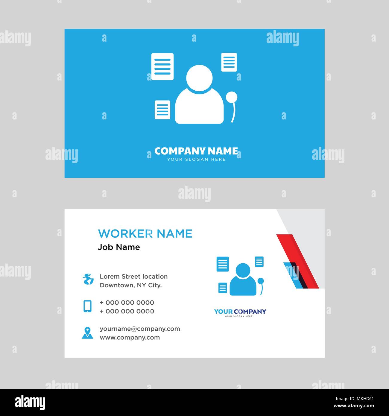Politician business card design template, Visiting for your company ...