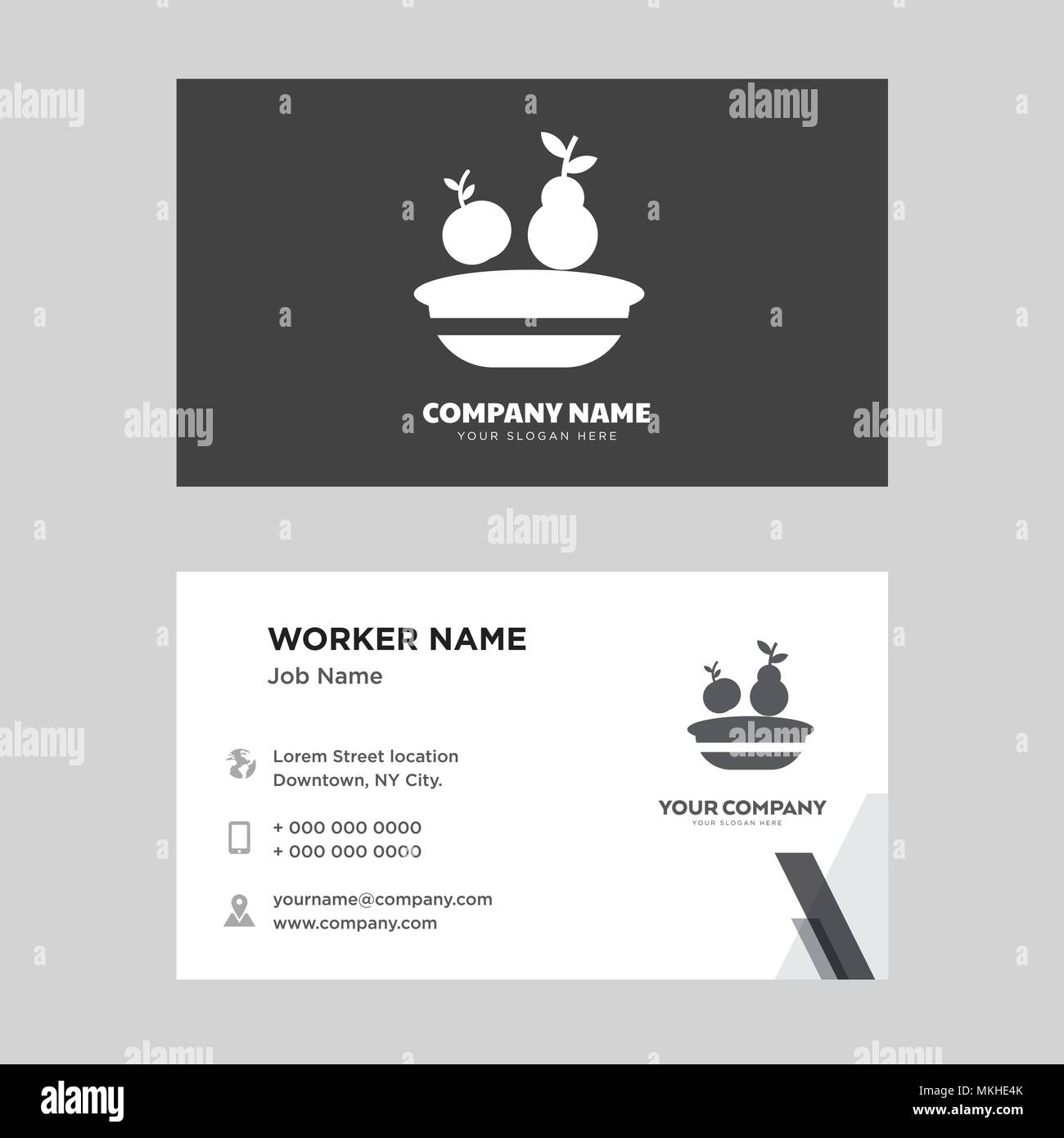 Lunch box business card design template, Visiting for your company ...