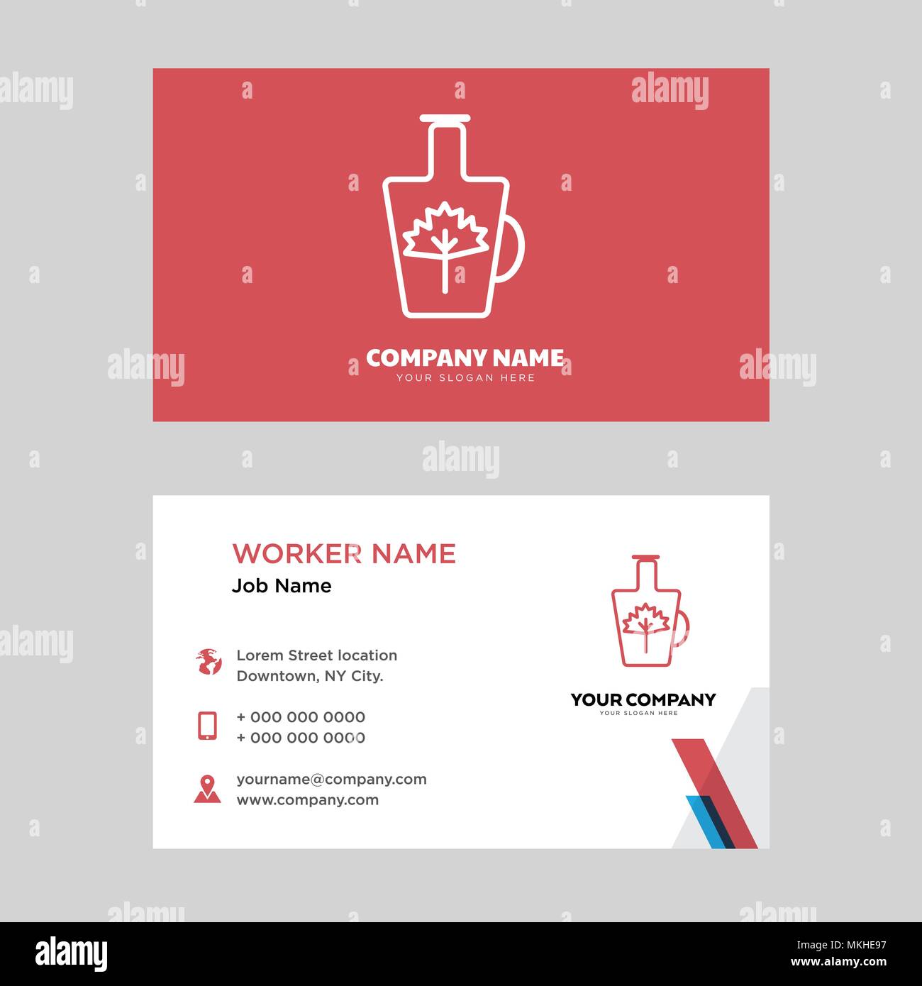 Syrup business card design template, Visiting for your company, Modern ...