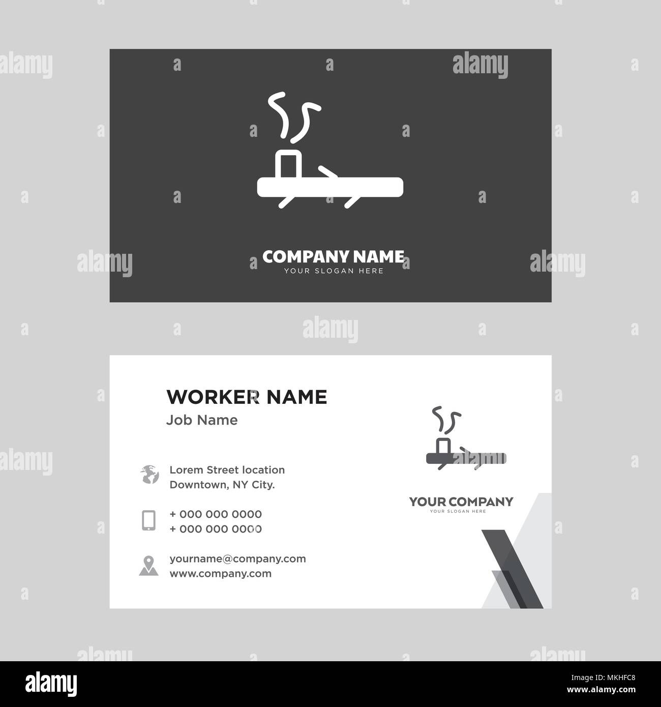Pipe business card design template, Visiting for your company, Modern ...