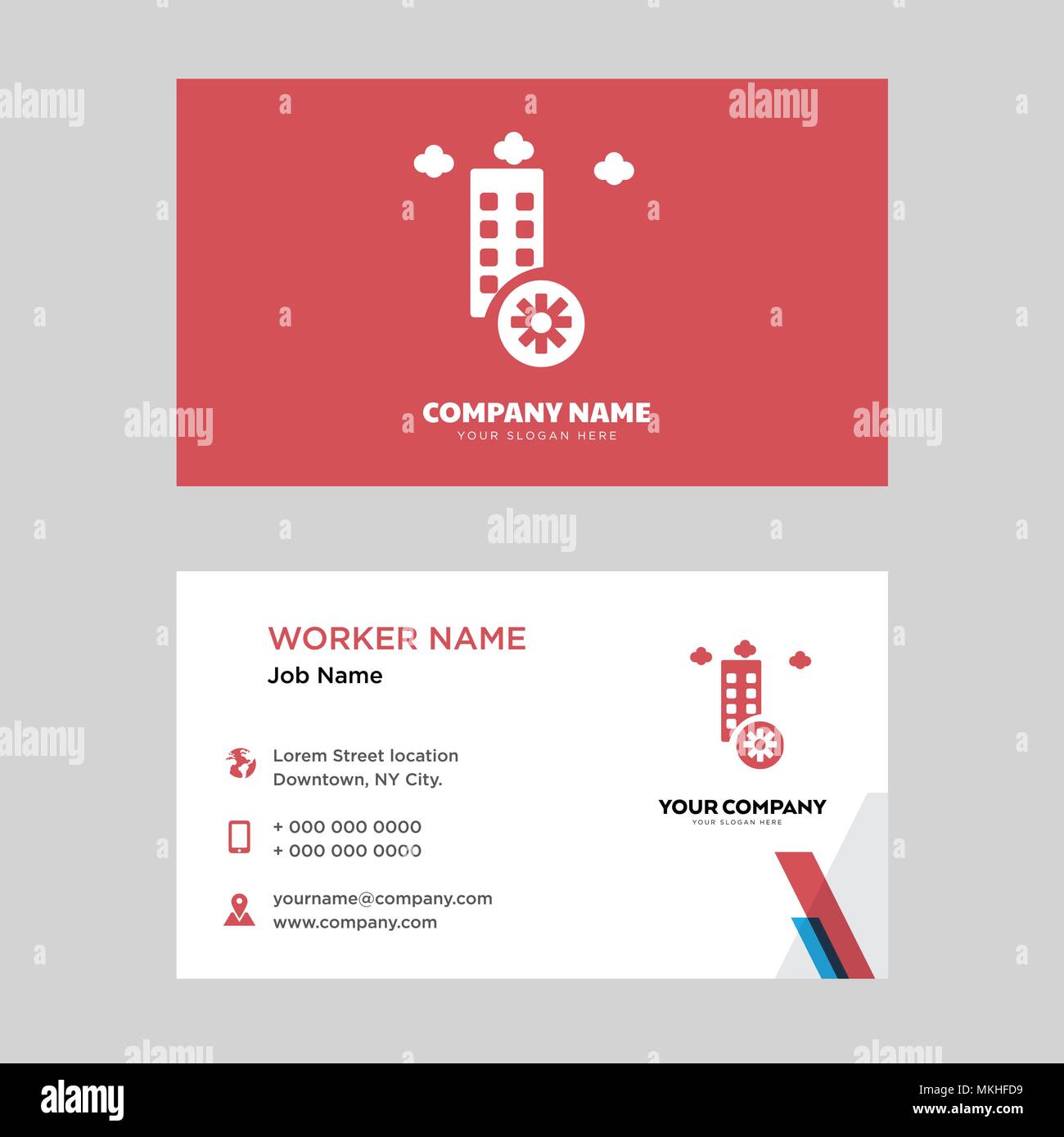 Disaster business card design template, Visiting for your company ...
