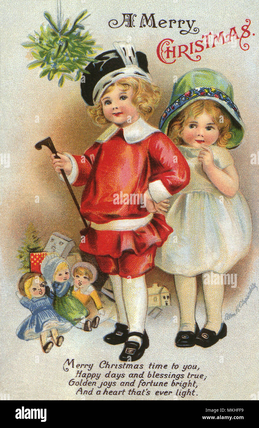 Boy and mistletoe hi-res stock photography and images - Alamy