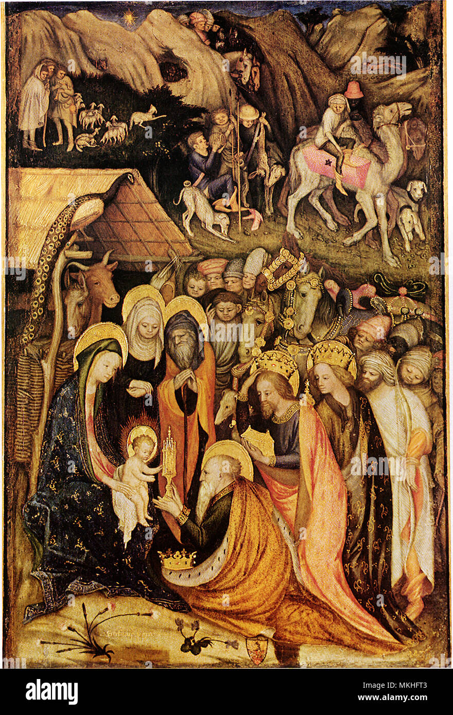 Adoration of the Magi Stock Photo - Alamy