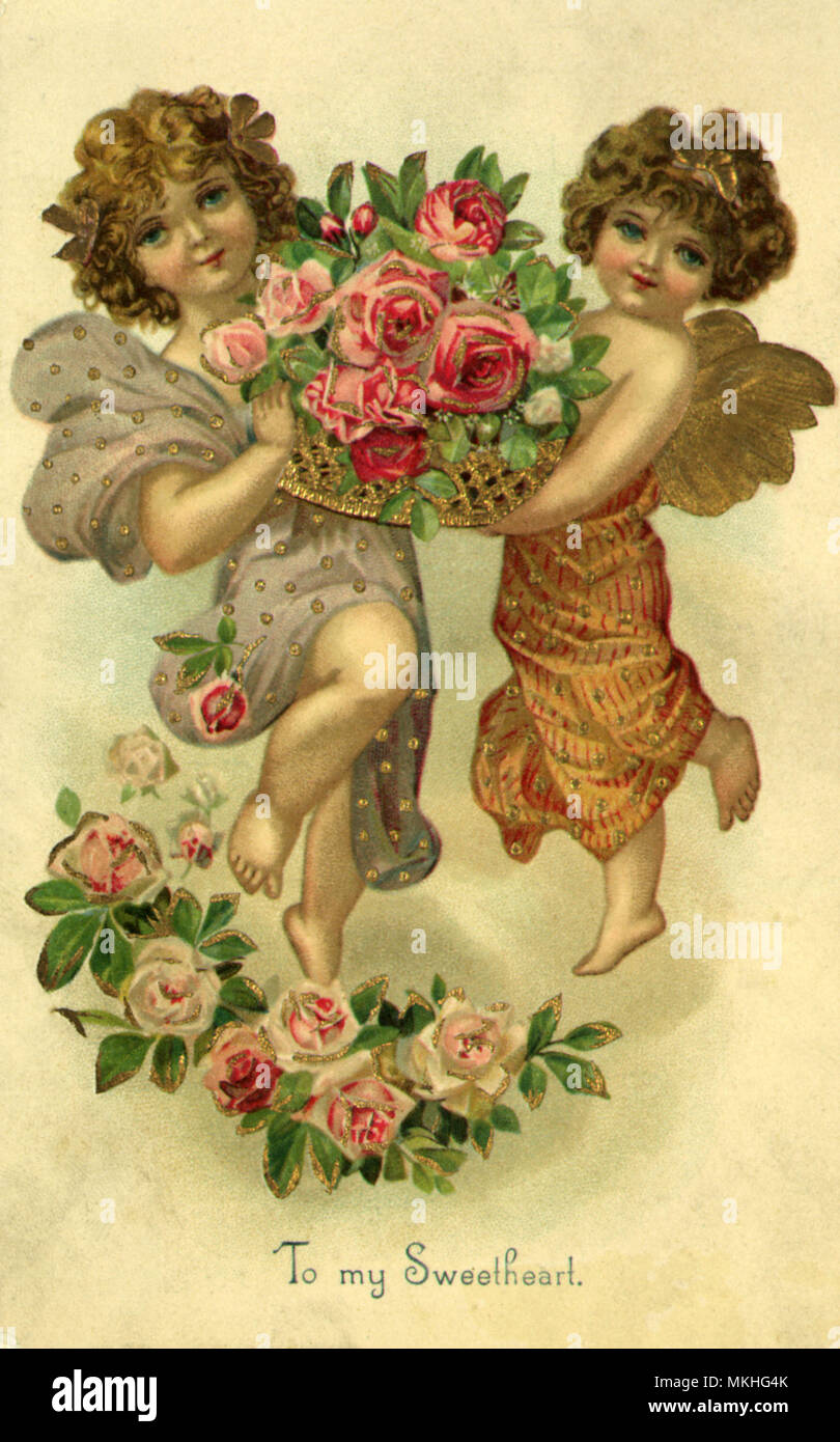 Cherubs hearts hi-res stock photography and images - Alamy