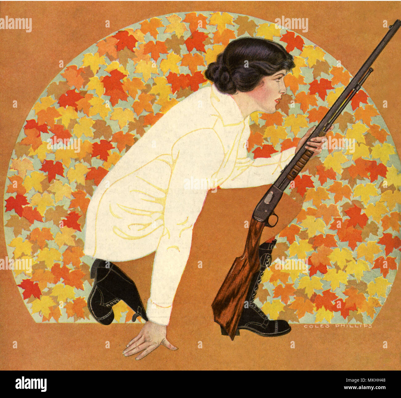 Vintage rifle illustration hi-res stock photography and images - Alamy