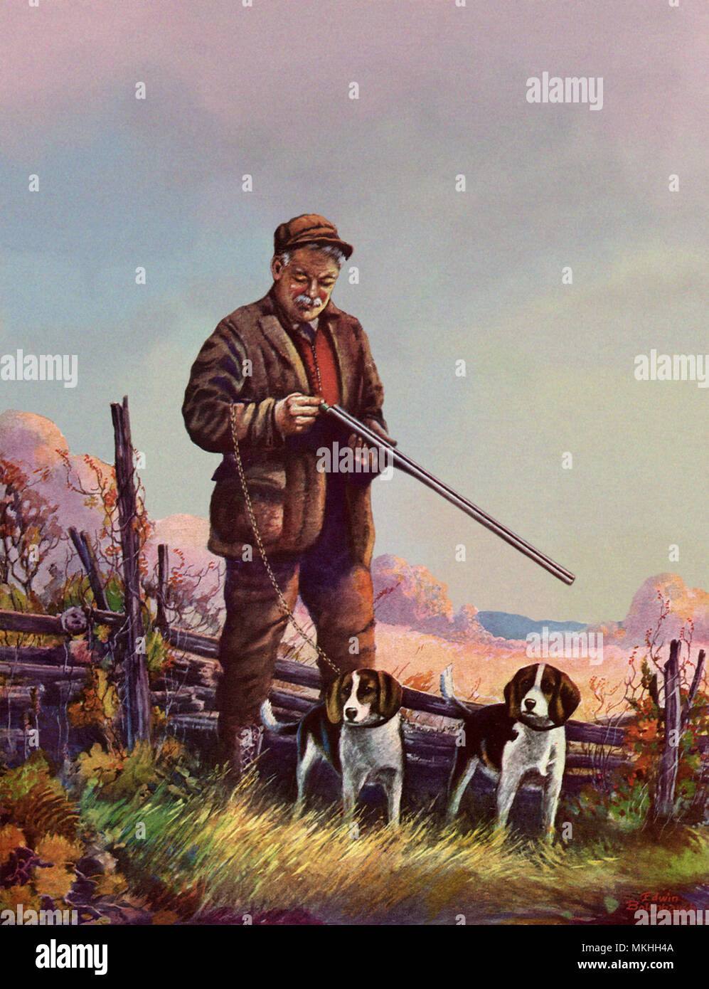 Vintage rifle illustration hi-res stock photography and images - Alamy