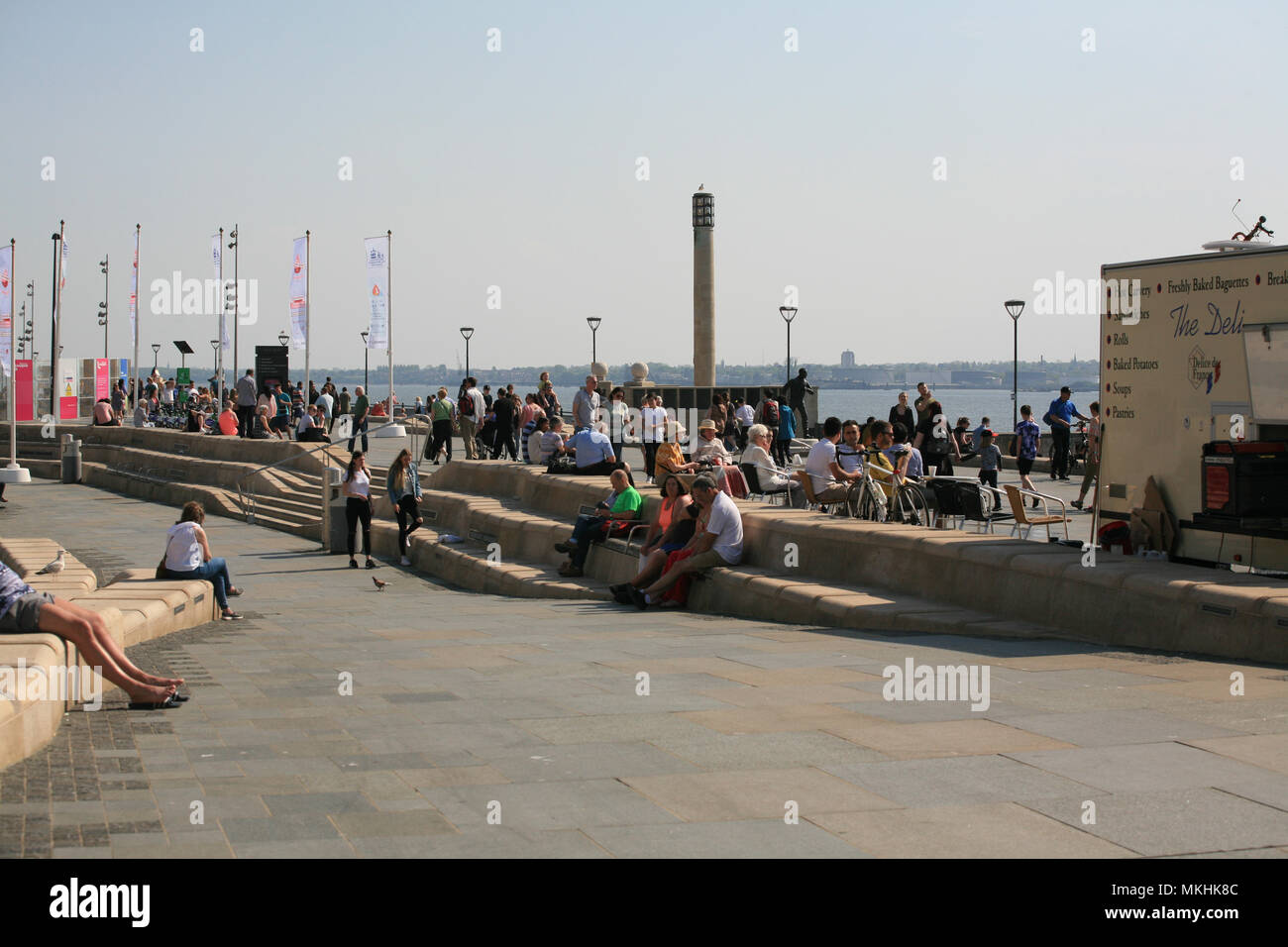 sunny May bank holiday in Liverpool Stock Photo - Alamy