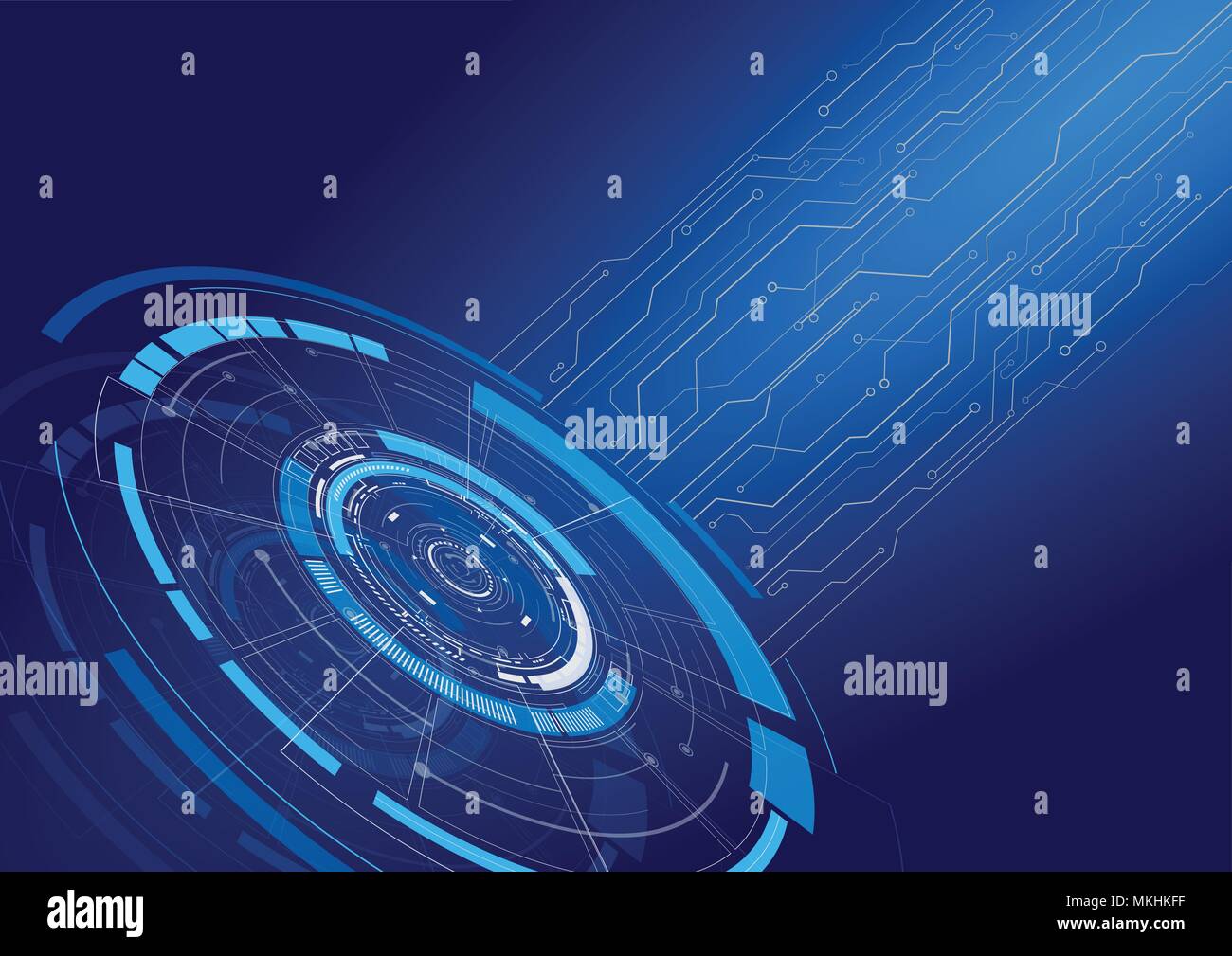 Hud circle vector vectors Stock Vector Images - Alamy