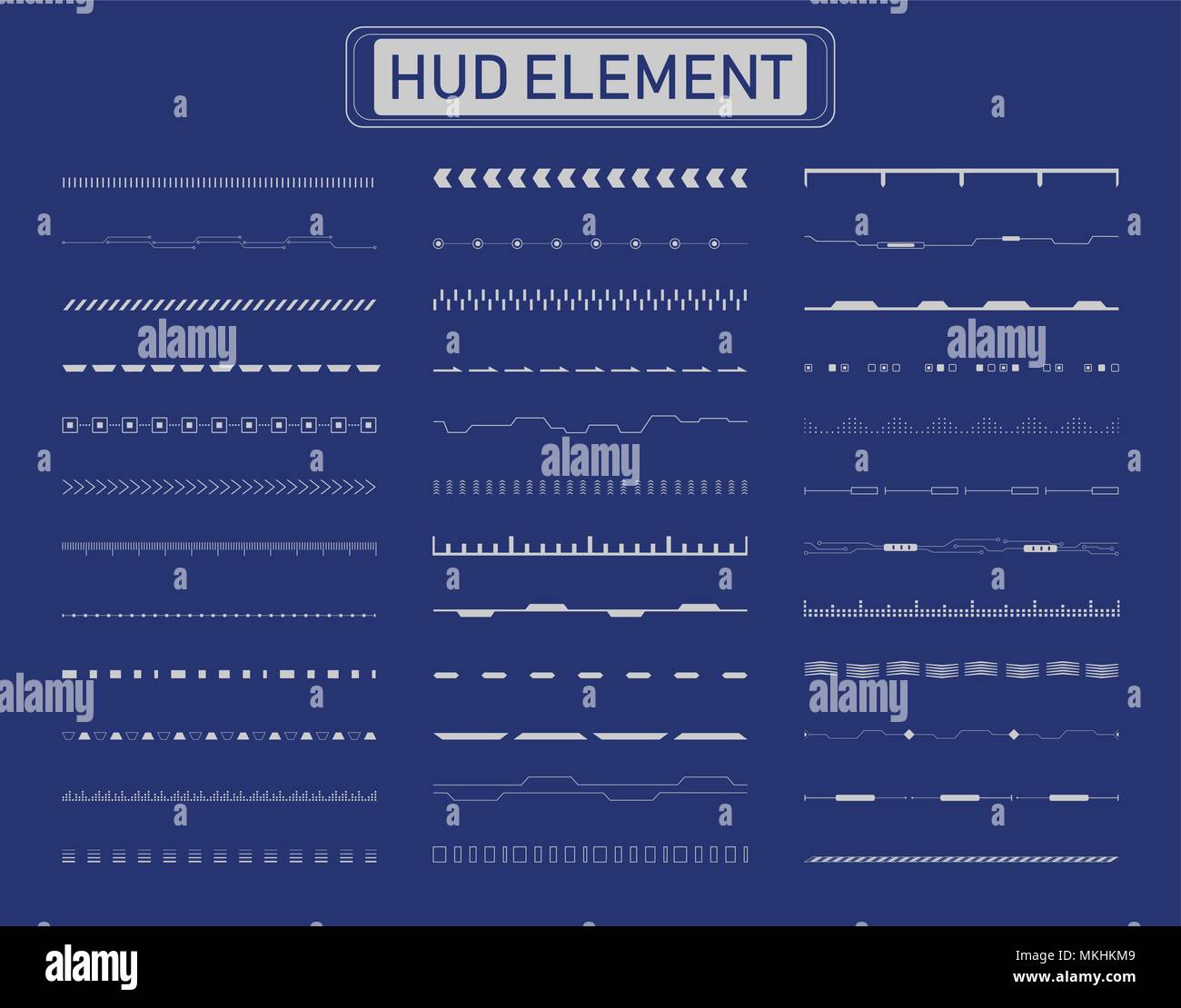 Hud Lines Vector High Resolution Stock Photography and Images - Alamy