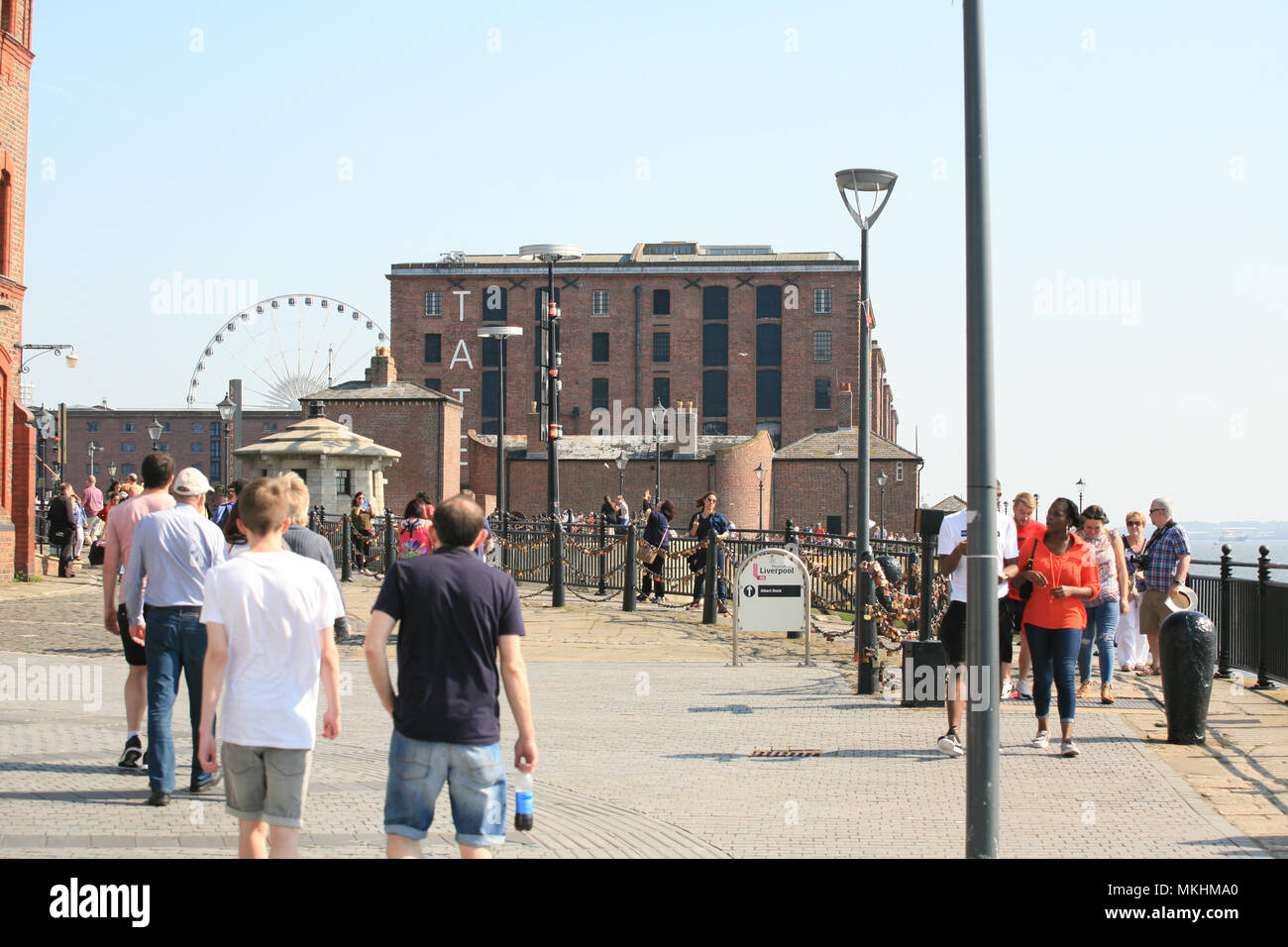 sunny May bank holiday in Liverpool Stock Photo - Alamy