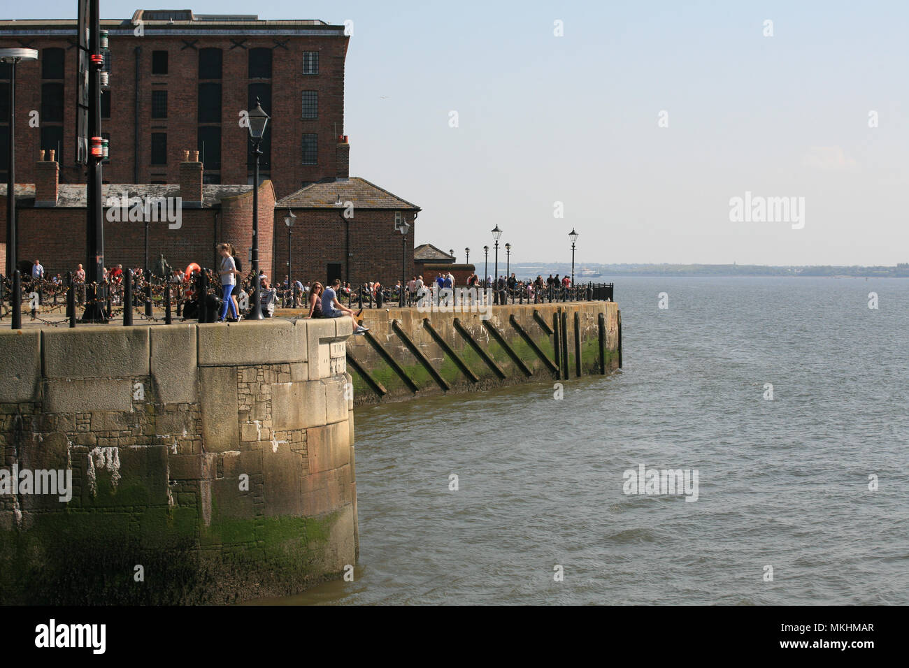 sunny May bank holiday in Liverpool Stock Photo - Alamy