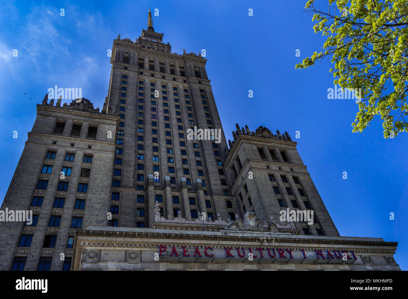 Palace of Culture and Science, the tallest building in Warsaw, Poland ...