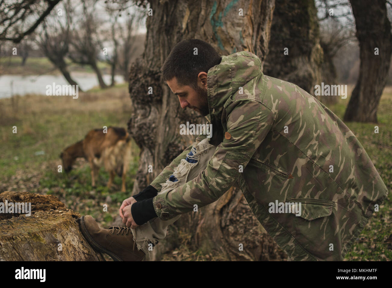 wild man of style Stock Photo - Alamy