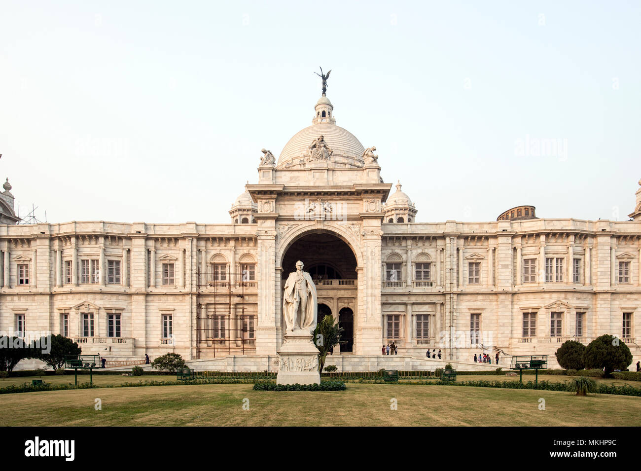 KOLKATA - INDIA - 28 January 2018. The landmark Victoria Memorial is a ...