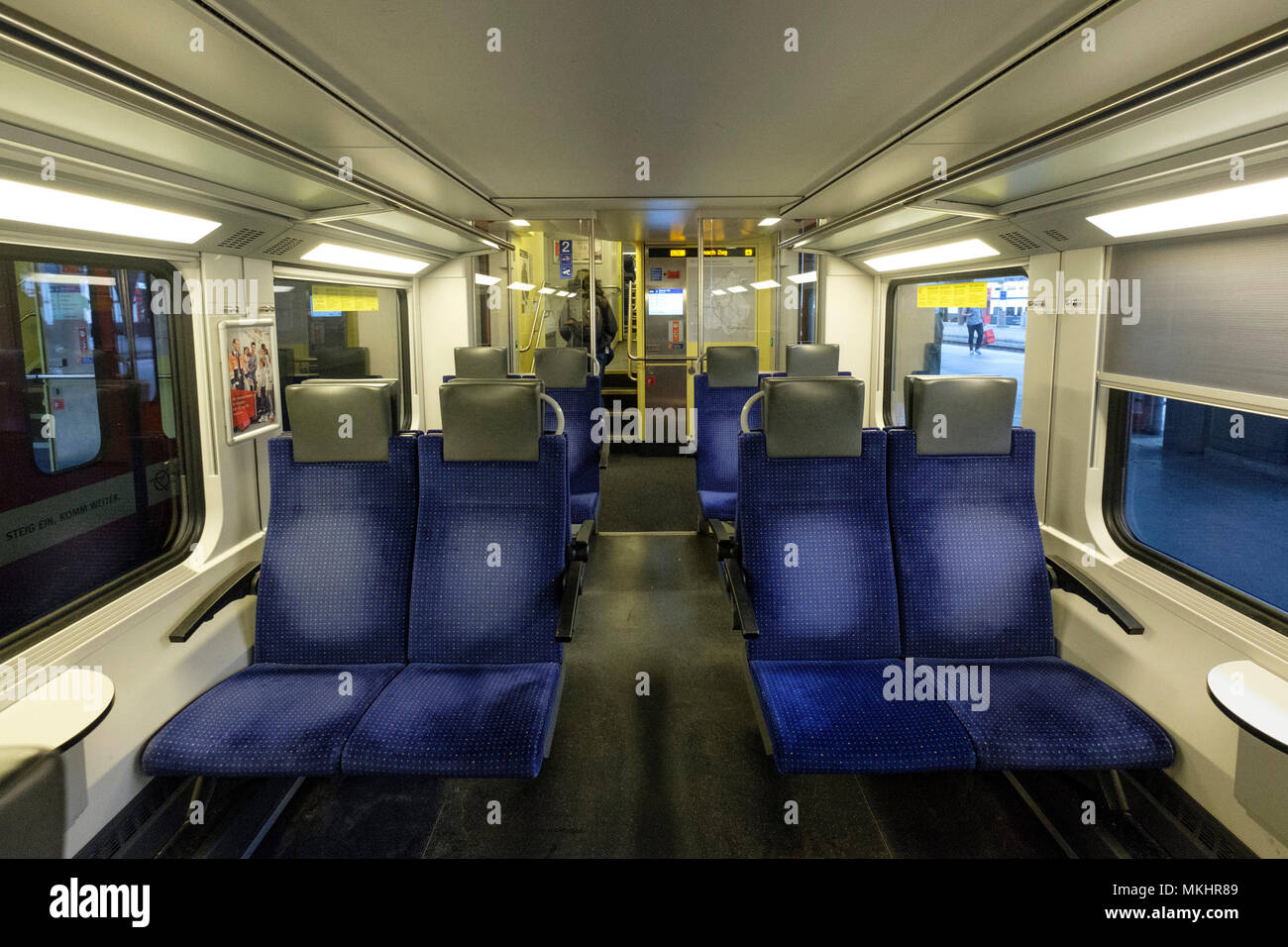 Interior view train carriage hi-res stock photography and images - Alamy