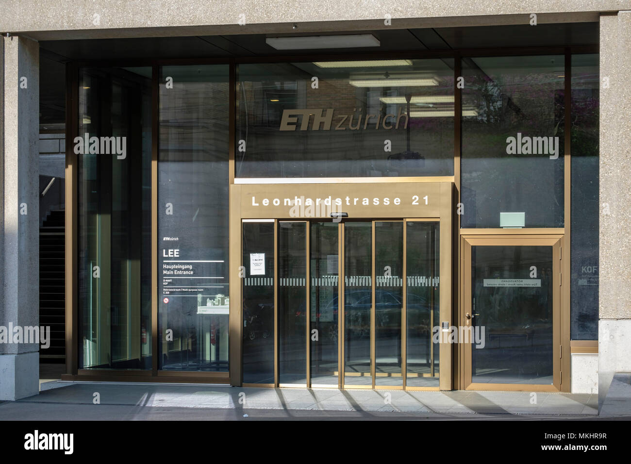 Entrance eth zurich university hi-res stock photography and images - Alamy