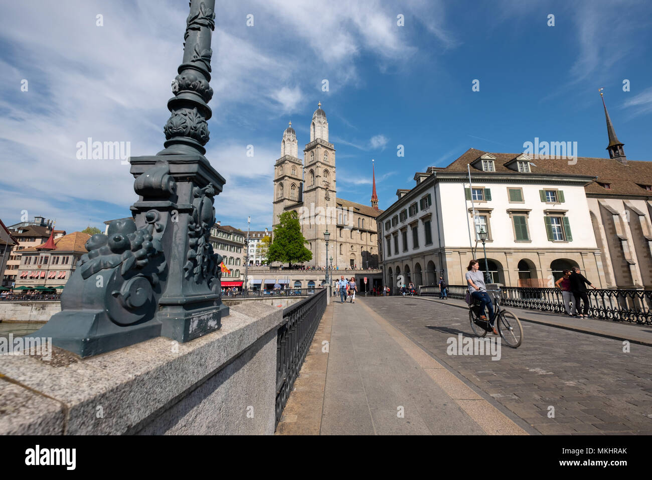Zurich switzerland bridge hi-res stock photography and images - Alamy