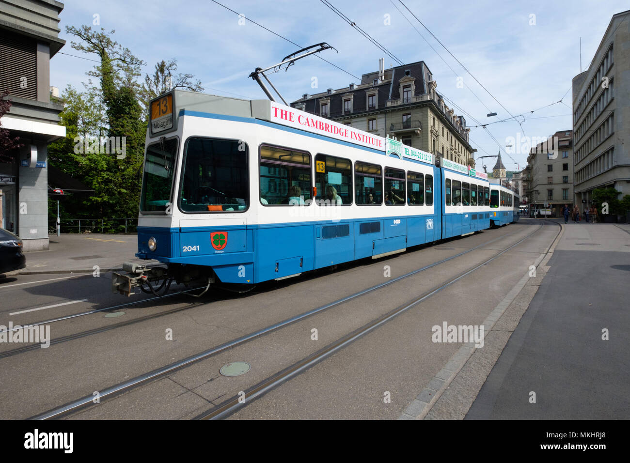 Zurich switzerland tram hi-res stock photography and images - Alamy