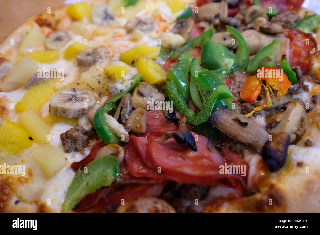 Pizza toppings slices hi-res stock photography and images - Alamy