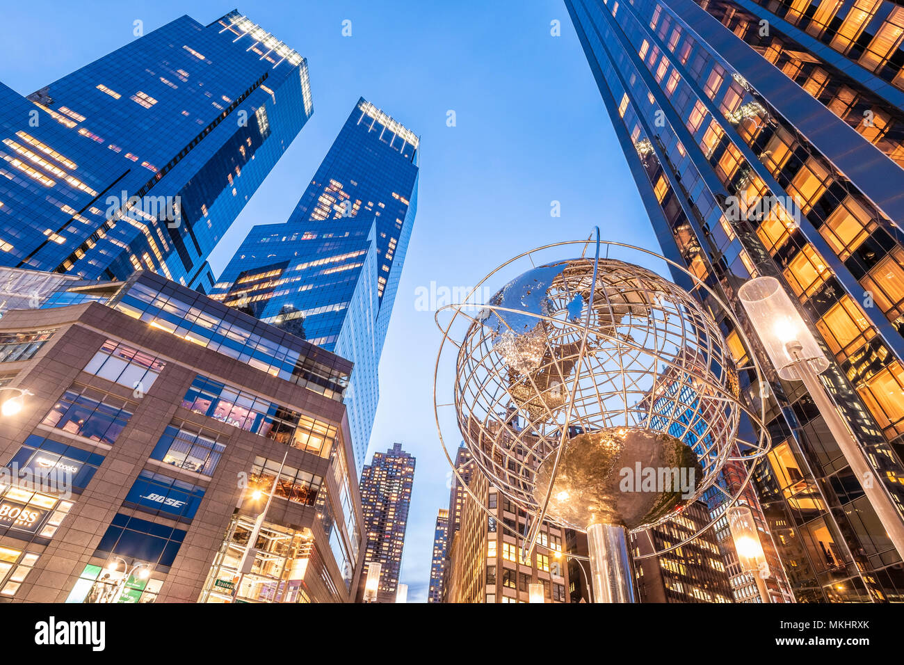 New York city at Columbus Circle Stock Photo - Alamy