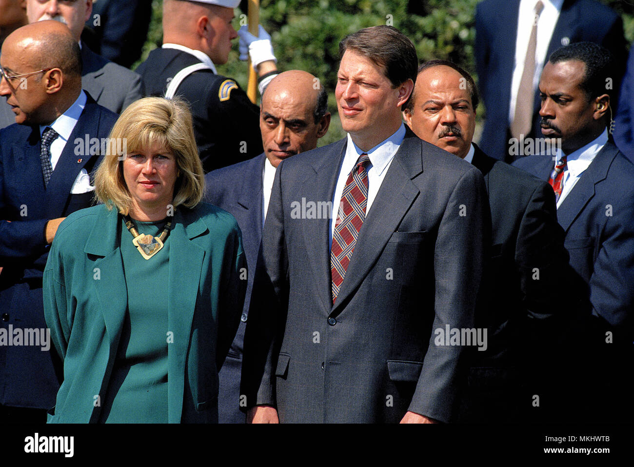 Washington, DC., USA, March 15, 1995 Vice-President Albert Gore Jr. and ...