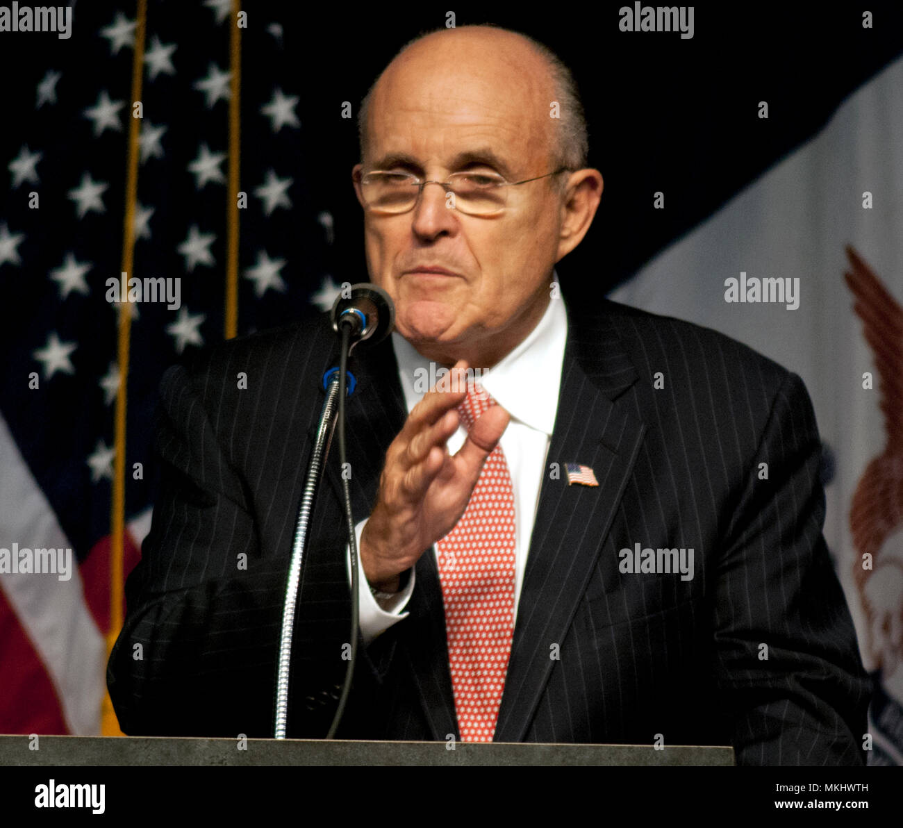 Clive, Iowa, USA, September 13, 2016 Former New York CIty Mayor Rudy ...