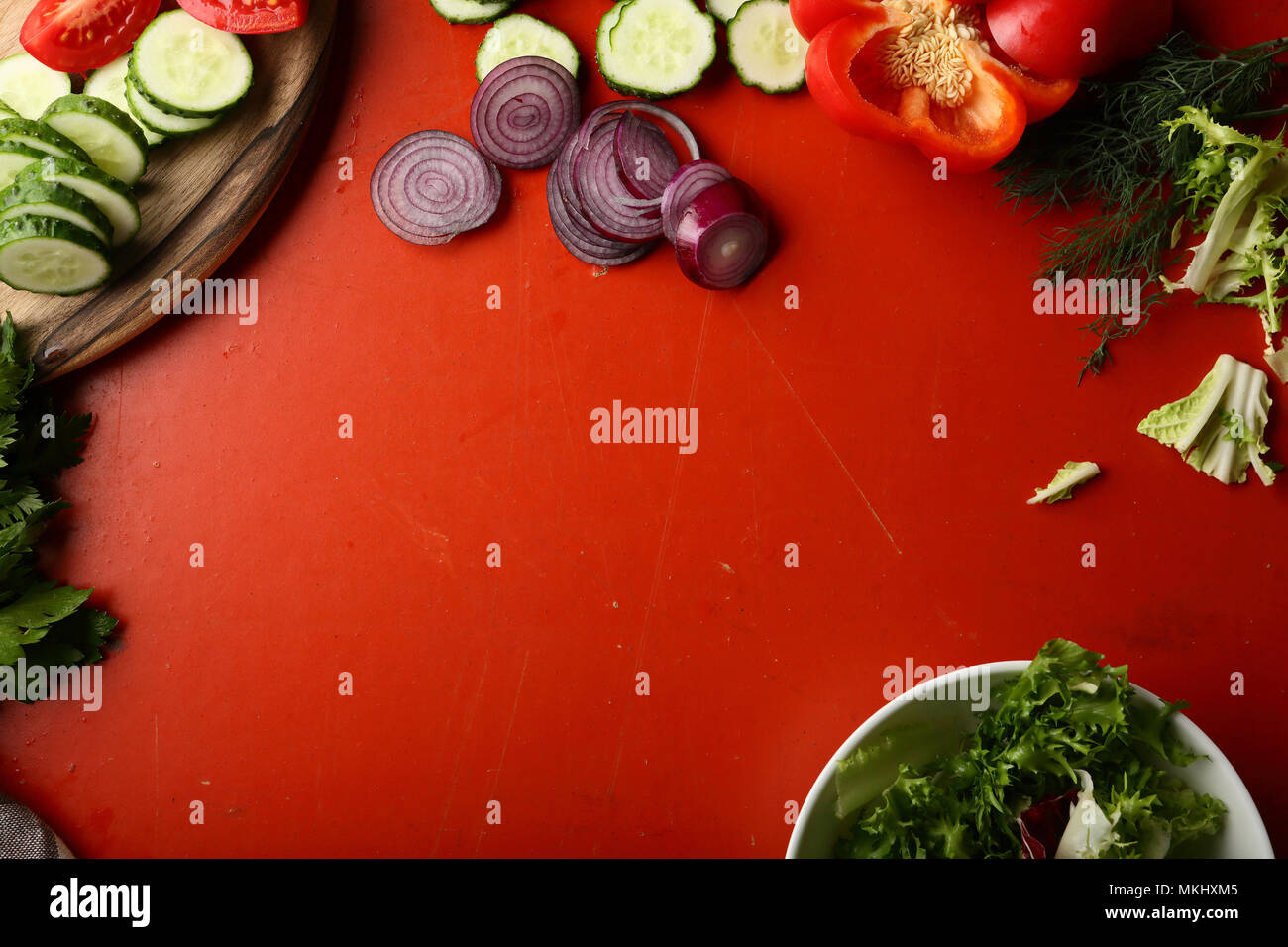 Red food background Stock Photo - Alamy